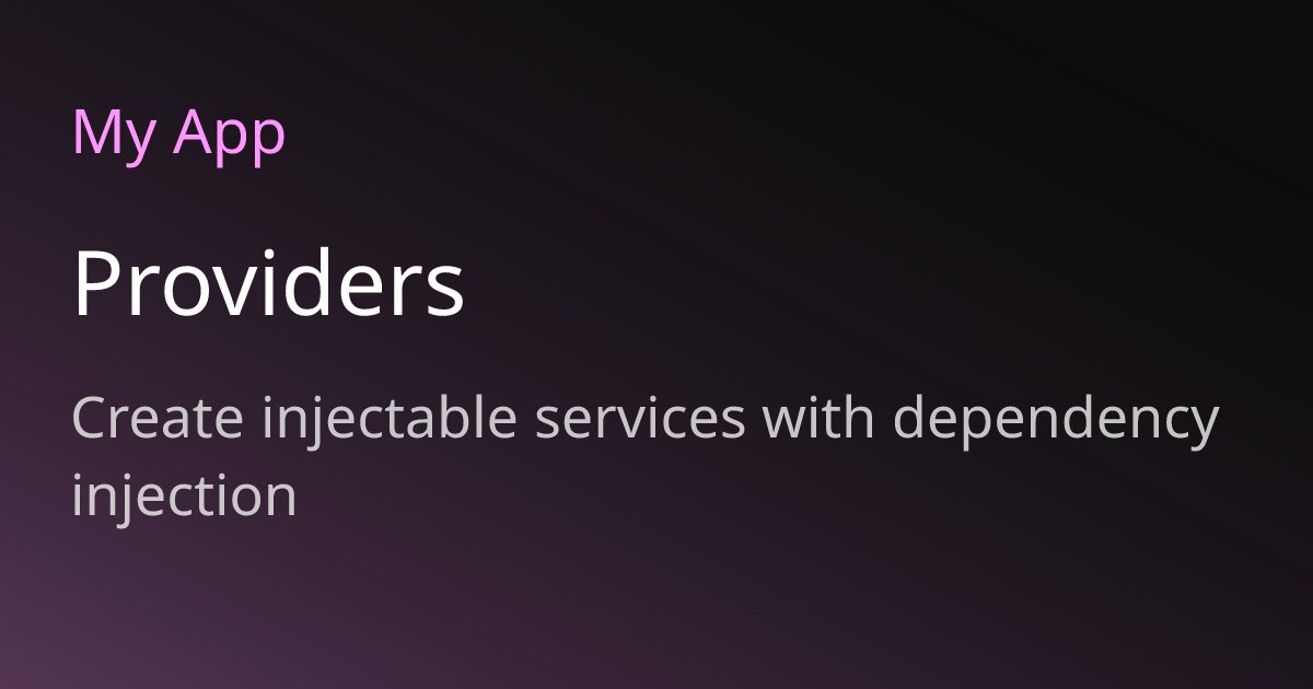 Providers